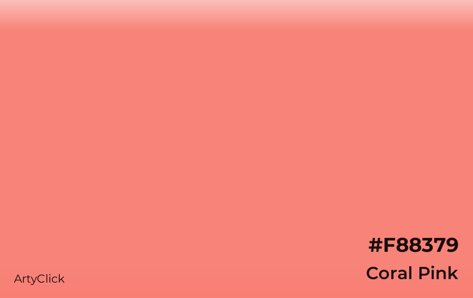 Coral Pink Color ArtyClick